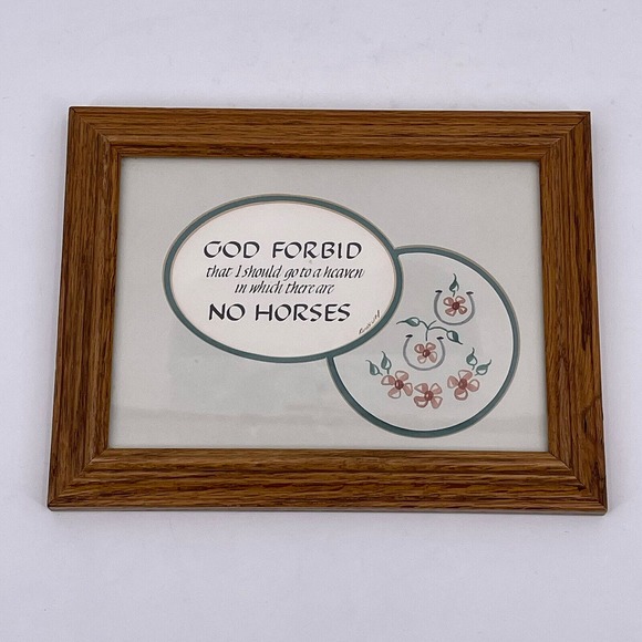 Ruth Joy | Art | Ruth Joy 989 Religious Horse Quote Wall Hanging Wood ...